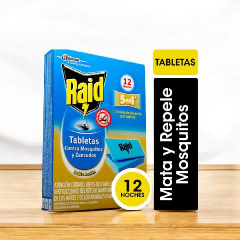 Aromatizar Mayorista - RAID TABLETAS ANTIMOSQUITOS X 12