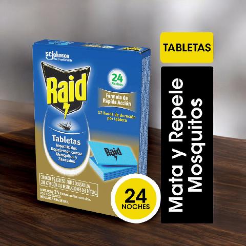 Aromatizar Mayorista - RAID TABLETAS ANTIMOSQUITOS X 24