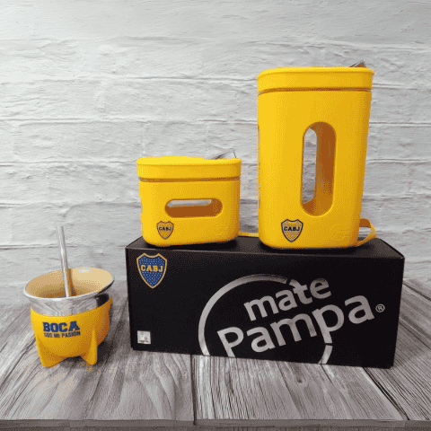 Aromatizar Mayorista - KIT MATE PAMPA BOCA JUNIOR